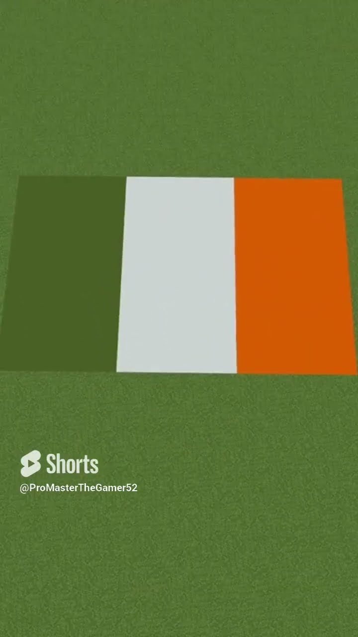 Minecraft Irish Flag #shorts - YouTube
