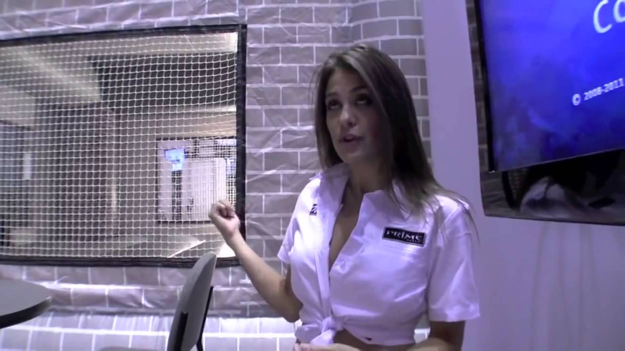 Prime World bounce castle with model Amy - YouTube