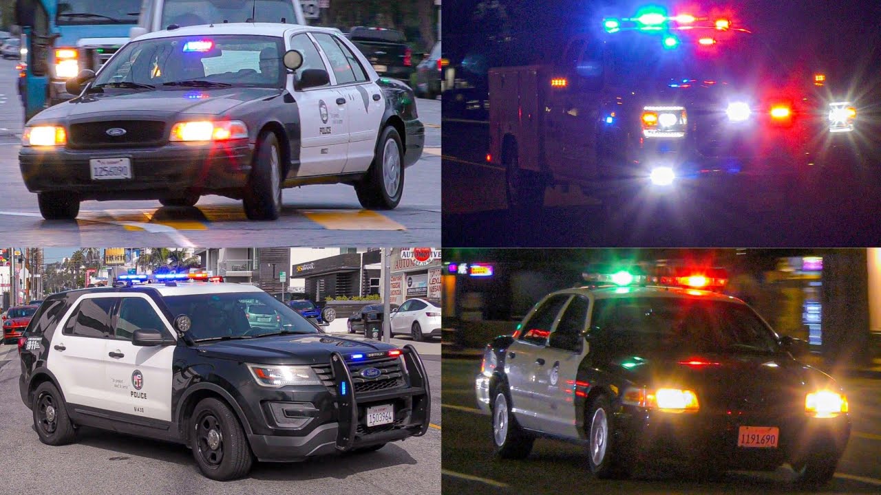 LAPD Responding Code 3 (Compilation 20) - YouTube