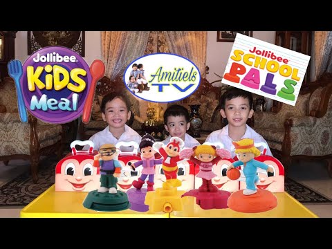 2018 Jollibee School Pals | Complete Set of Jolly Kiddie Meal - YouTube