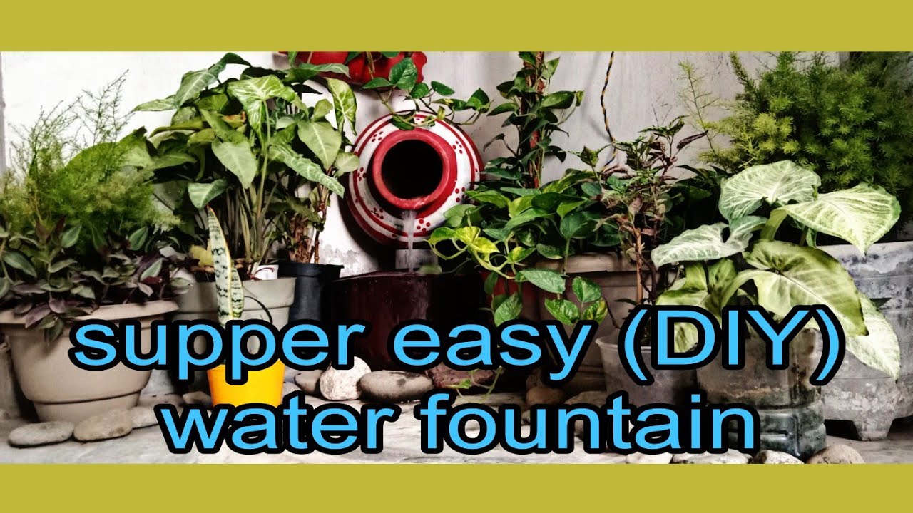How to make waterfall at Home // super easy //water fountain (DIY ...