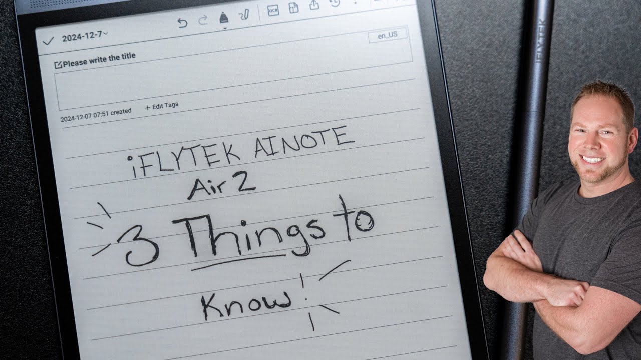 iFLYTEK AINOTE Air 2: 3 Things to Know About The Device - YouTube