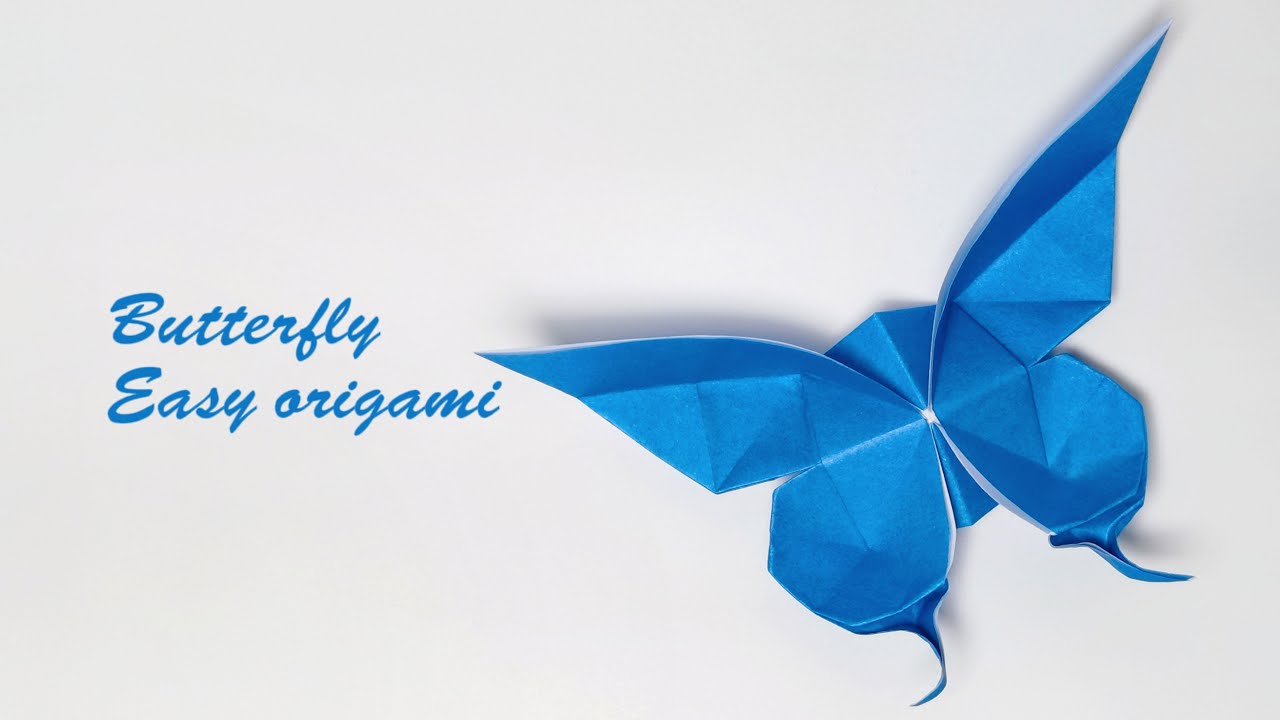 Easy Origami Butterfly Step by Step Tutorial No Glue or Tape | Origami ...