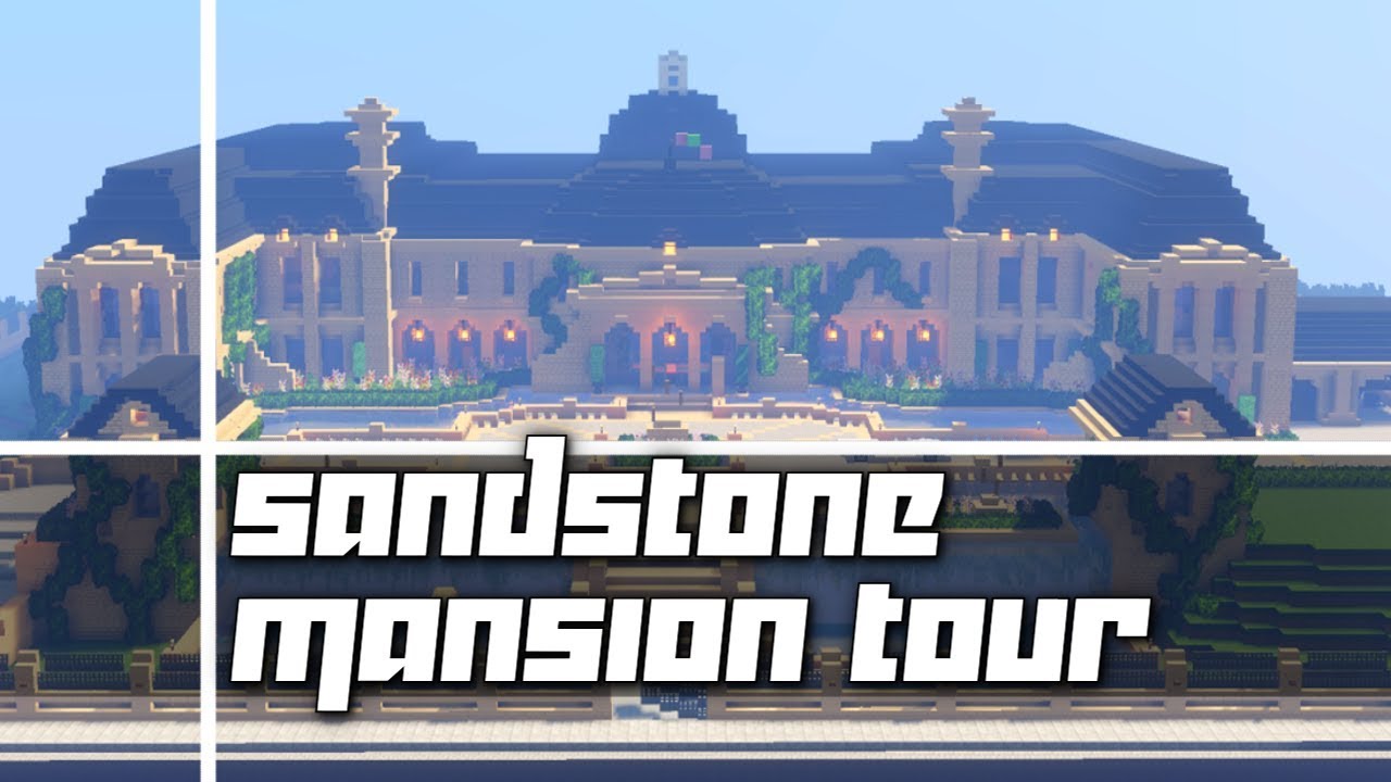 Minecraft: Sandstone Mansion! (Twitch Sub Server Tour - #4) - YouTube