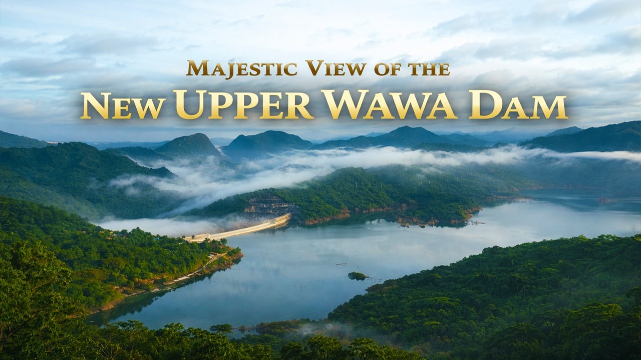 The New Upper Wawa Dam Behind the Clouds | Cinematic 4K Aerial Shot ...