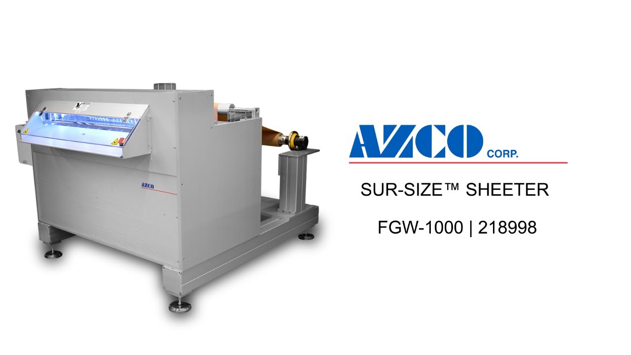 Sheeter Cuts Flexible Materials from Roll 218998 - YouTube