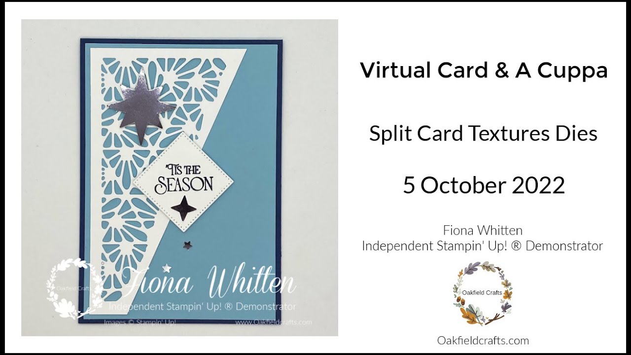 Virtual Card & A Cuppa with the Split Card Textures Dies - YouTube