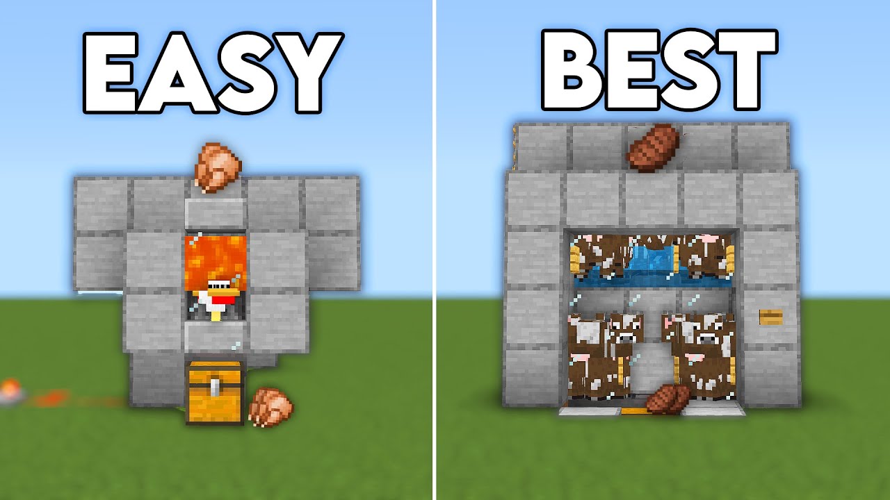 4 BEST FOOD FARMS in 1.21 Minecraft Bedrock ! - YouTube