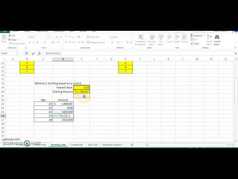 Growing Lists in Excel - YouTube