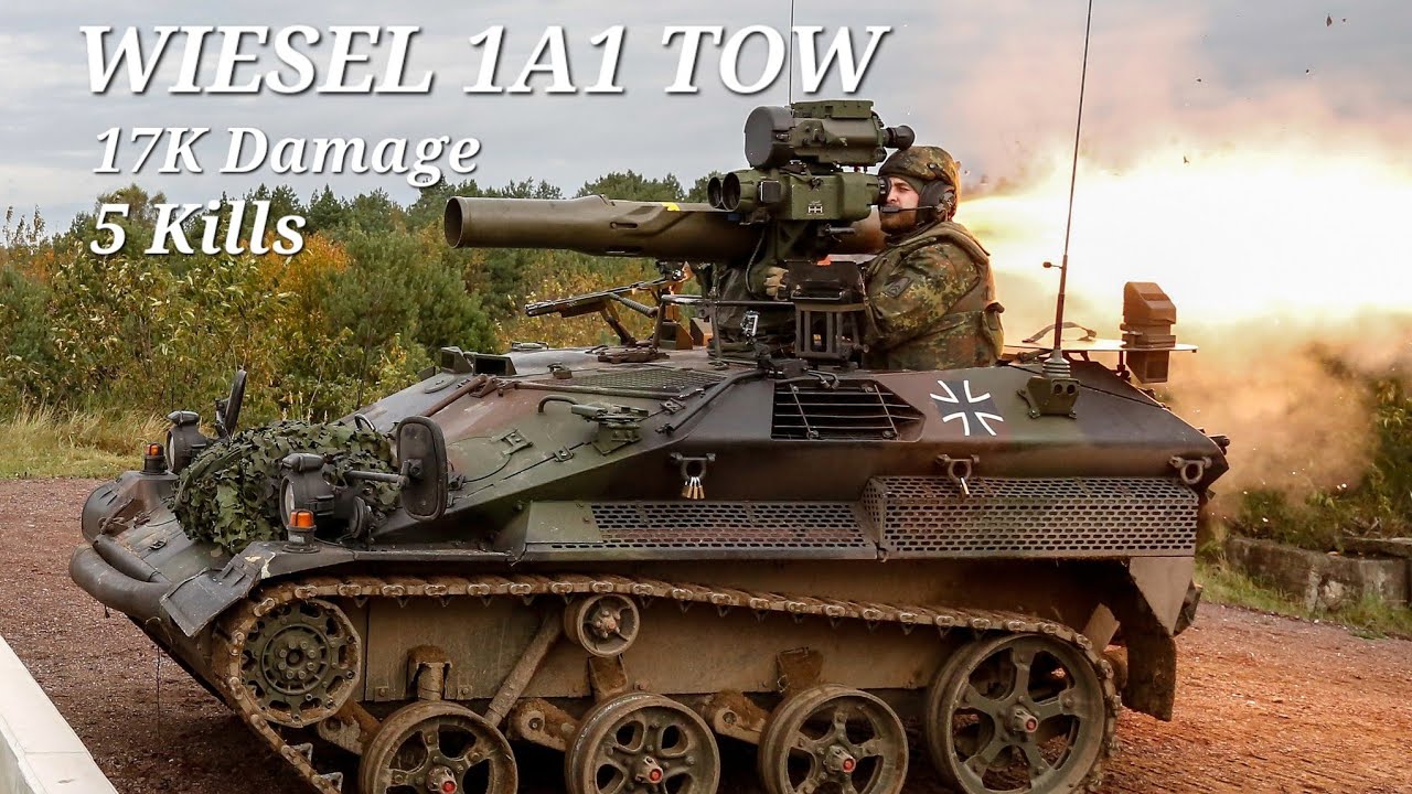 World of Tanks console Wiesel 1A1 TOW (17k damage) - YouTube