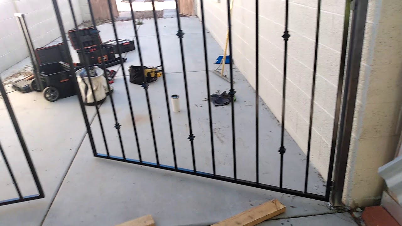 Mobile Welding Gate Installation - YouTube
