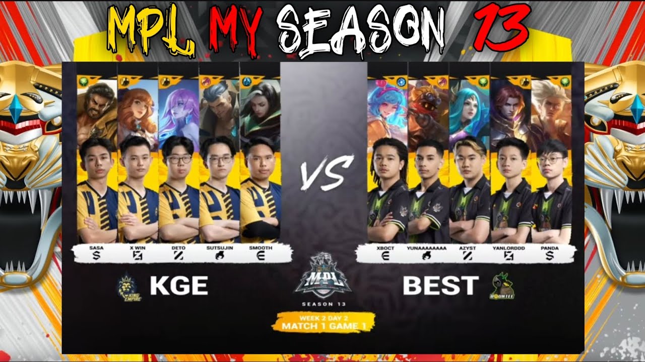 MPL MY SEASON 13 KGE VS BEST ( KGE MELEBARKAN JAJAHAN MEREKA ) #mlbb # ...