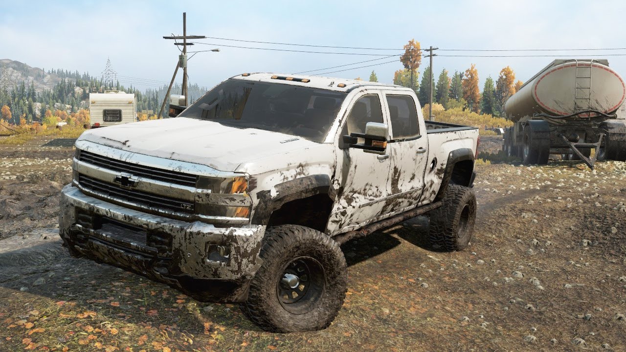 SnowRunner Mods - Chevrolet Silverado Duramax not a white anymore - YouTube