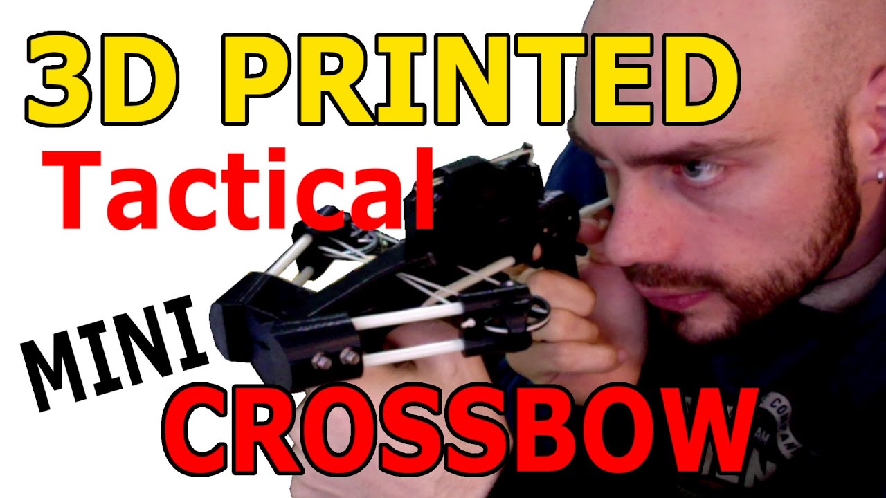 Testing Miniature 3D Printed Tactical Crossbow - YouTube