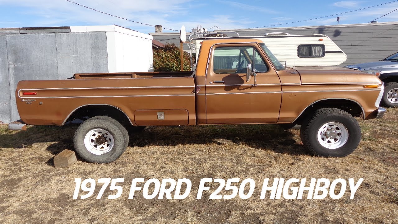 1975 Custom Ford F250 Highboy - YouTube