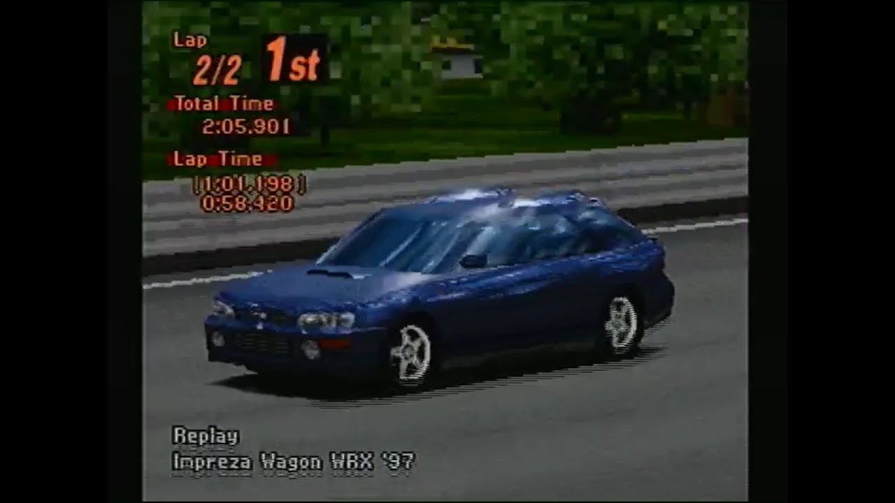 Gran Turismo 2 Replay - Subaru Impreza Wagon WRX '97 at Rome Short ...