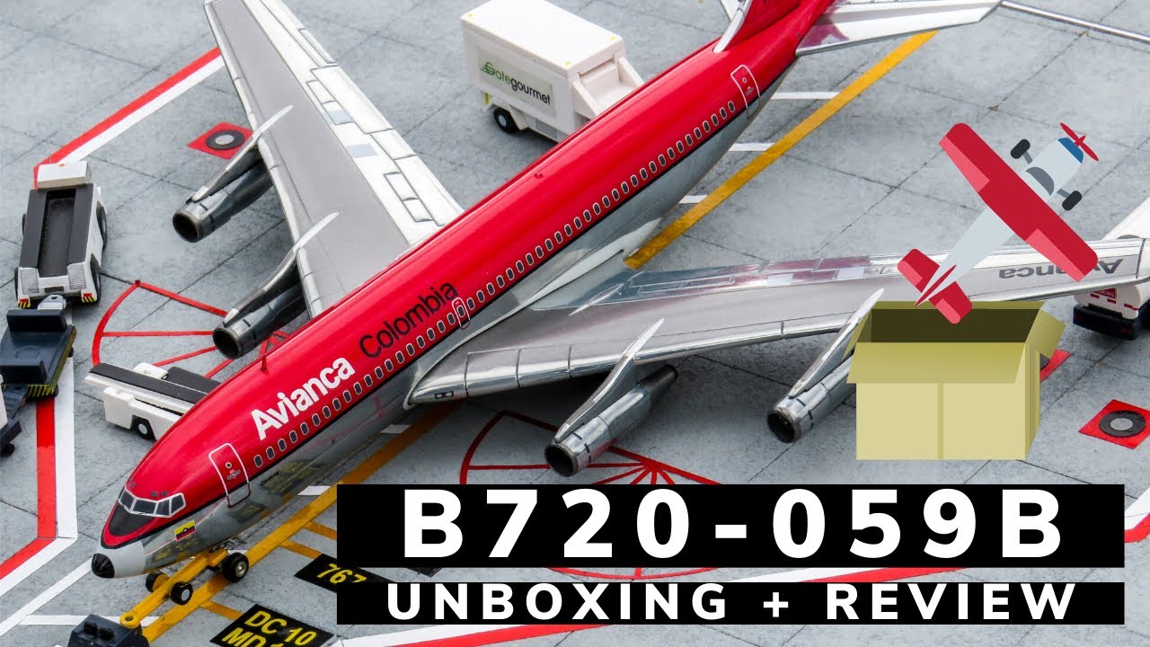 Inflight 200 1:200 // Boeing 720B AVIANCA HK-724 ¡¡Unboxing and review ...