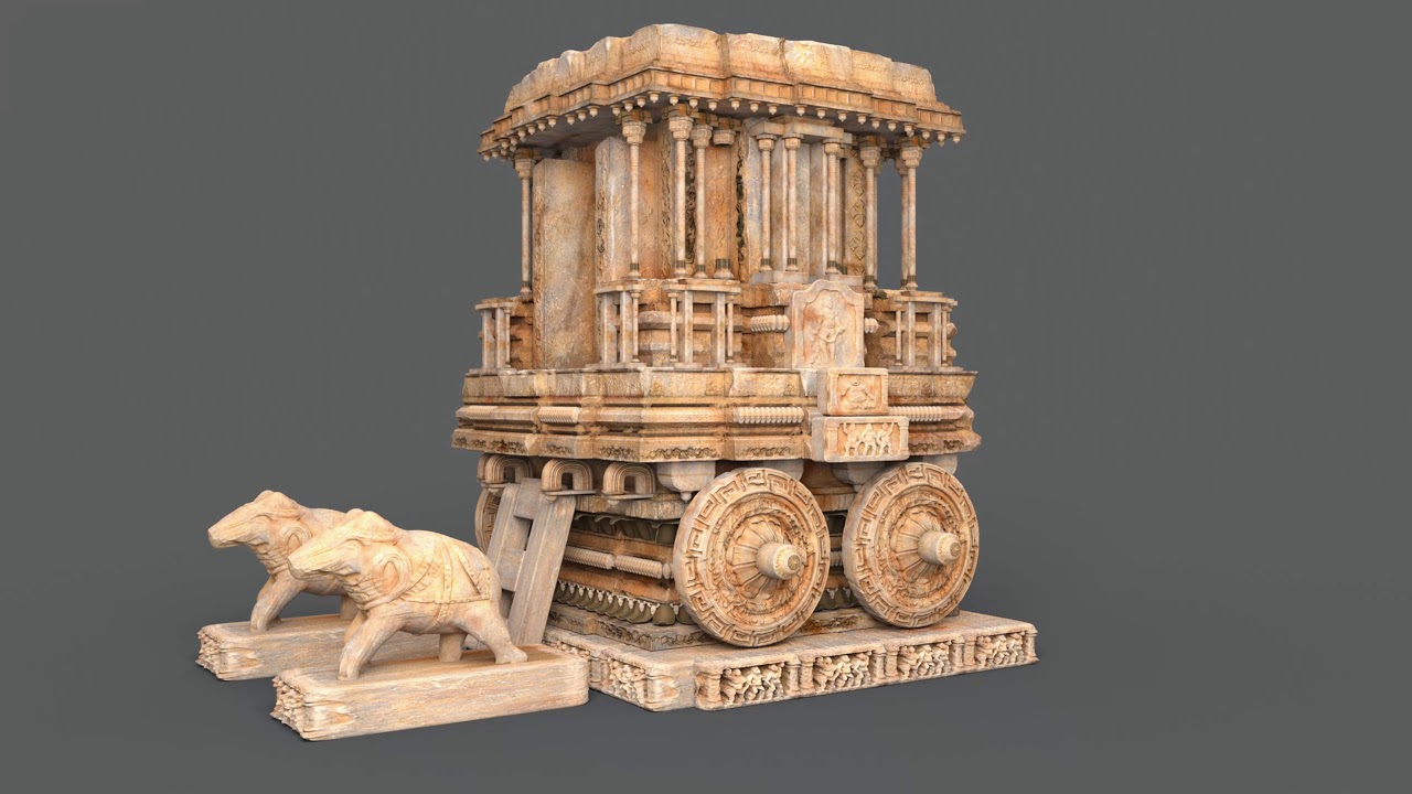 3D Stone Chariot || Enviornment || Hampi || Rath || Karnataka - YouTube