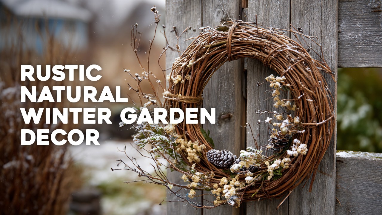 ️ Rustic Winter Garden Decor from Natural, Found Materials - YouTube
