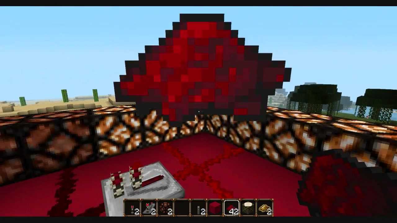 Automatic Light House System Redstone Lamps Minecraft Tutorial - YouTube