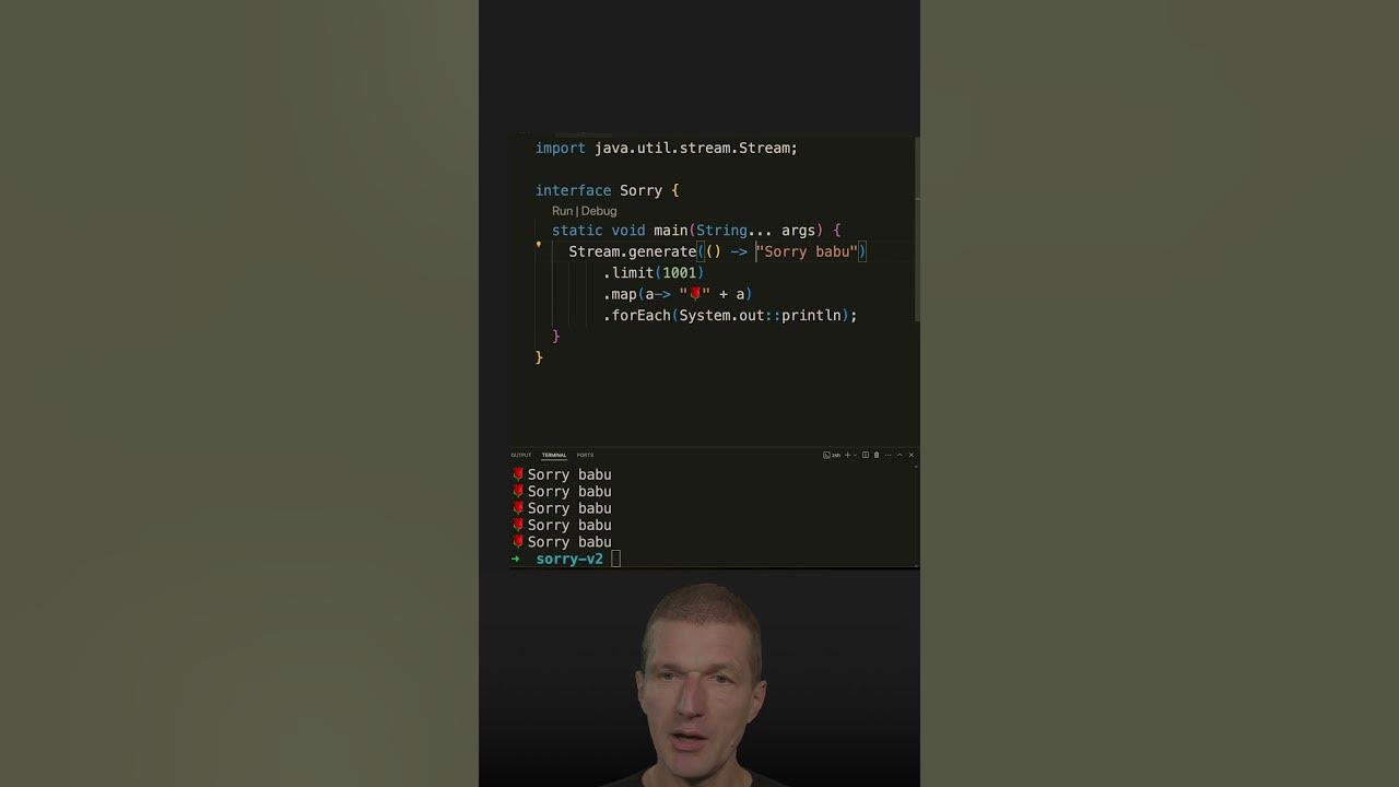 With Flowers or To The Point: How To Ask For Forgiveness v2 #java #shorts #coding #airhacks ...