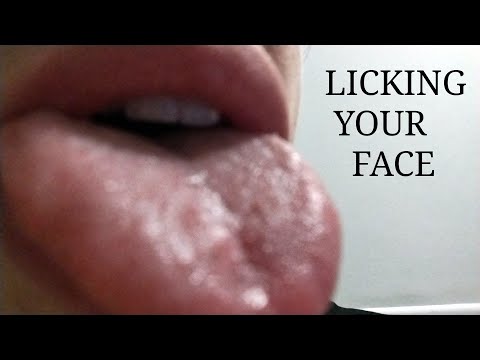 ASMR - Licking your face sensualy