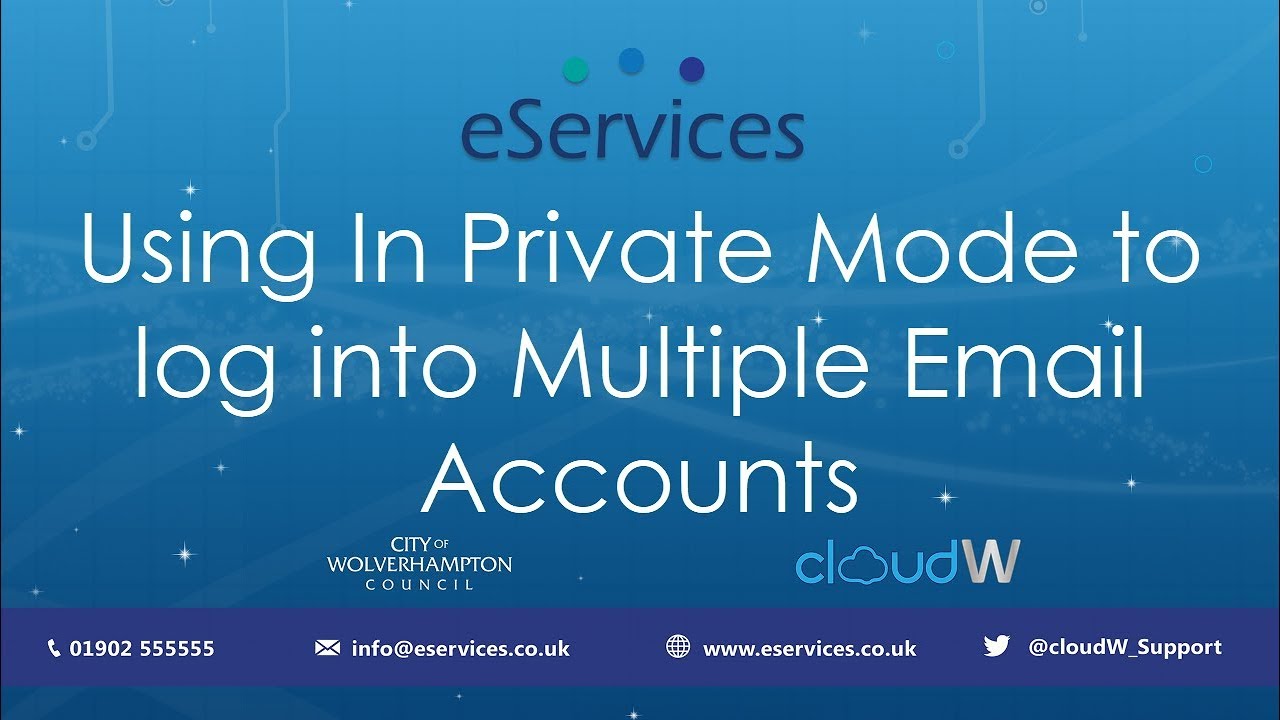 Using In Private Mode to Log into Multiple Email Accounts | Tutorial ...