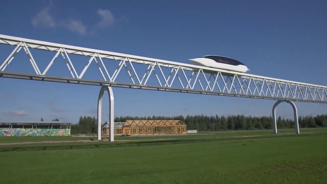 Full demonstration of SkyWay transport systems - YouTube