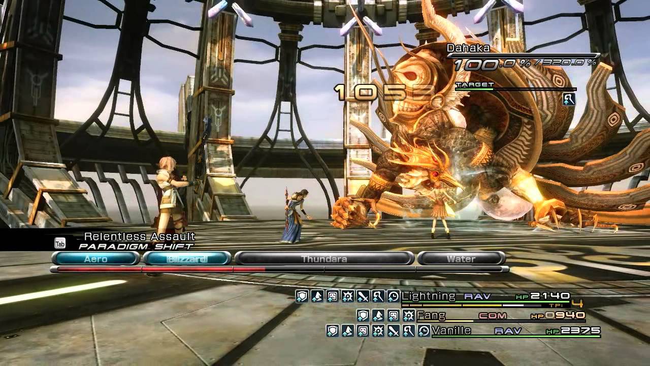 Final Fantasy 13 Chapter 11 boss Dahaka - Sky - YouTube