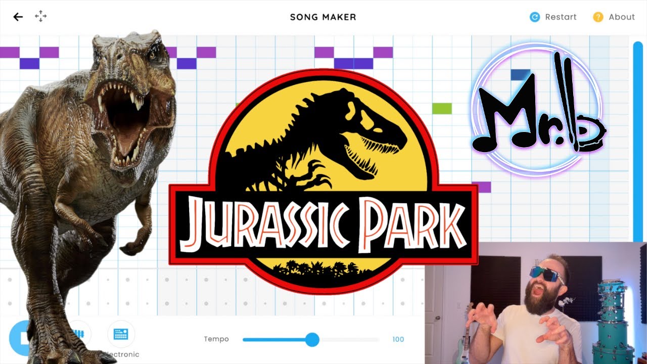 JURASSIC PARK on Chrome Music Lab - YouTube