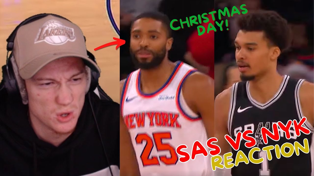 Reacting to Spurs vs Knicks Christmas Day! - YouTube