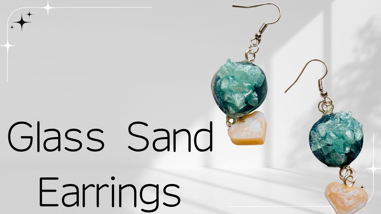 Make Gorgeous Earrings with Glass Sand! 💎 - YouTube