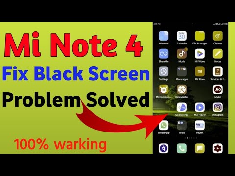 how to fix mi note 4 black screen problem | note4 display light ways ...