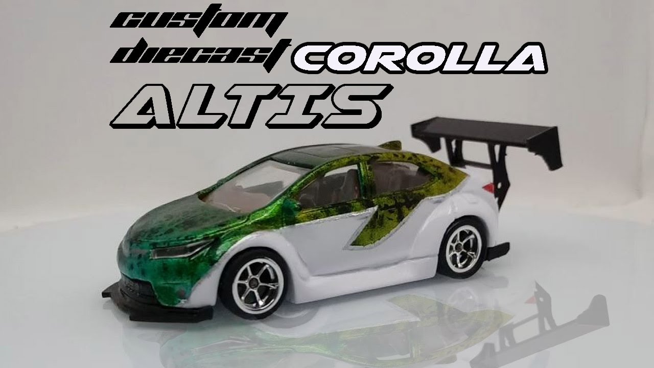 Toyota corolla altis wide body kit Custom Diecast scale 64 Majorette ...