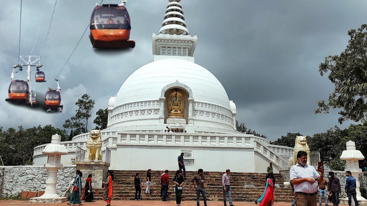 Vishwa Shanti Stupa Full Family Tour| Rajgir Ropeway - YouTube