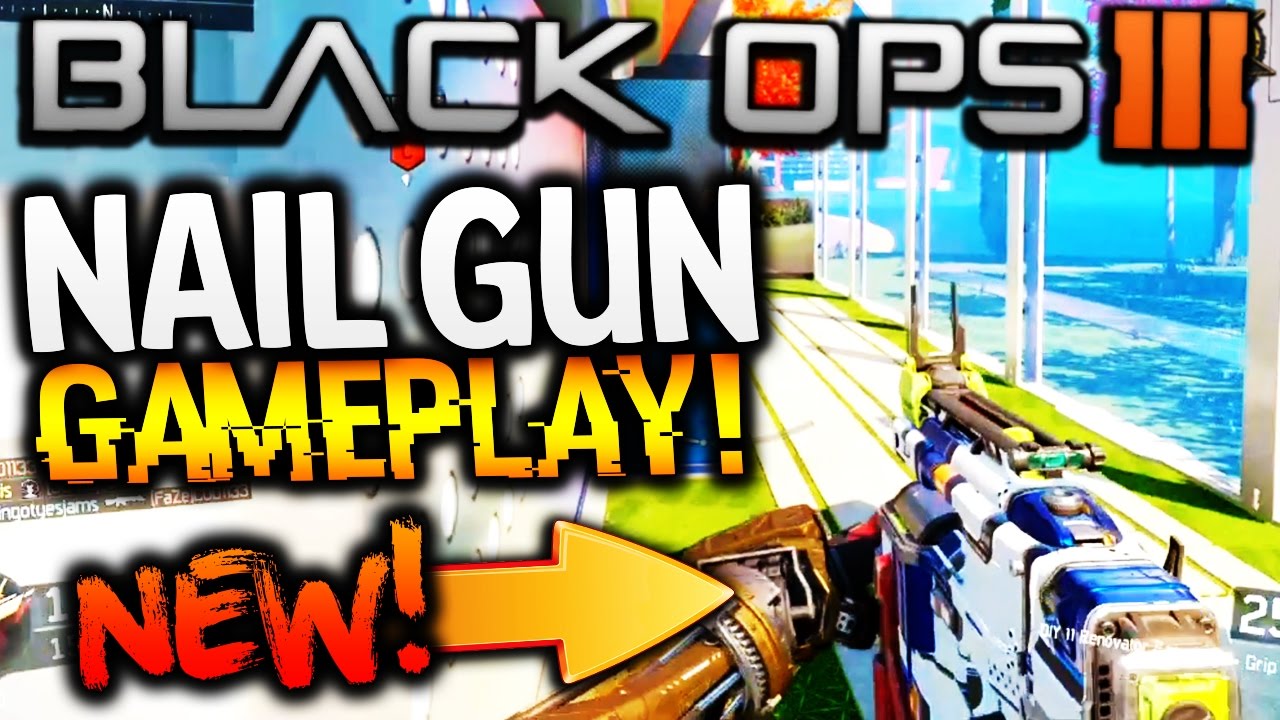 BLACK OPS 3 "NAIL GUN" GAMEPLAY! NEW "DIY 11 RENOVATOR" DLC WEAPON ...