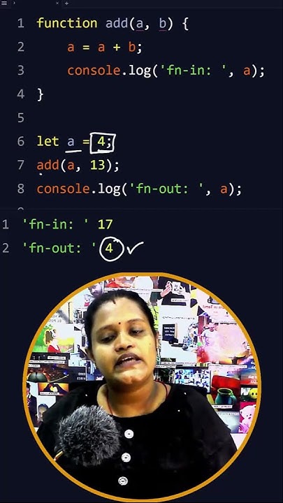 Pass by value | Value Type | JavaScript | Learn in Tamil #LiT - YouTube