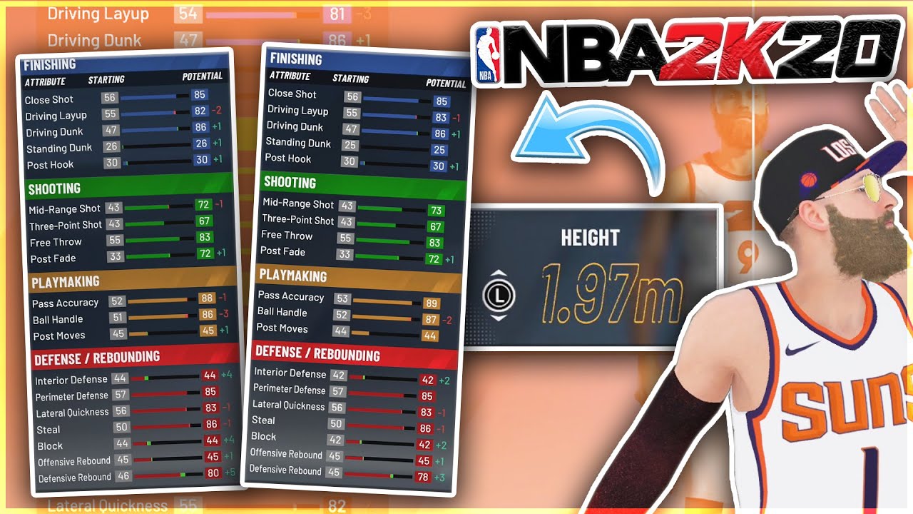 HIDDEN BUILD OPTIONS in NBA2k20! | How To Get New Attribute And Height ...
