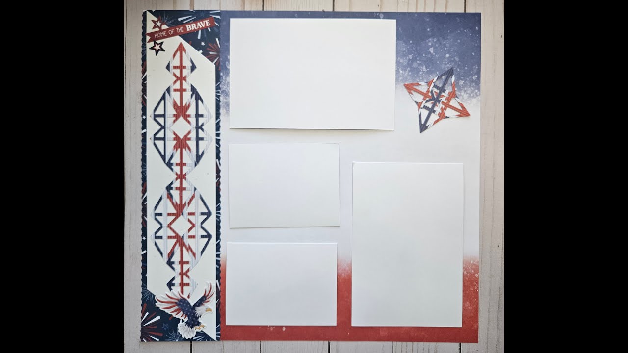 4th of July Kite Punch Hack Scrapbook Border - YouTube