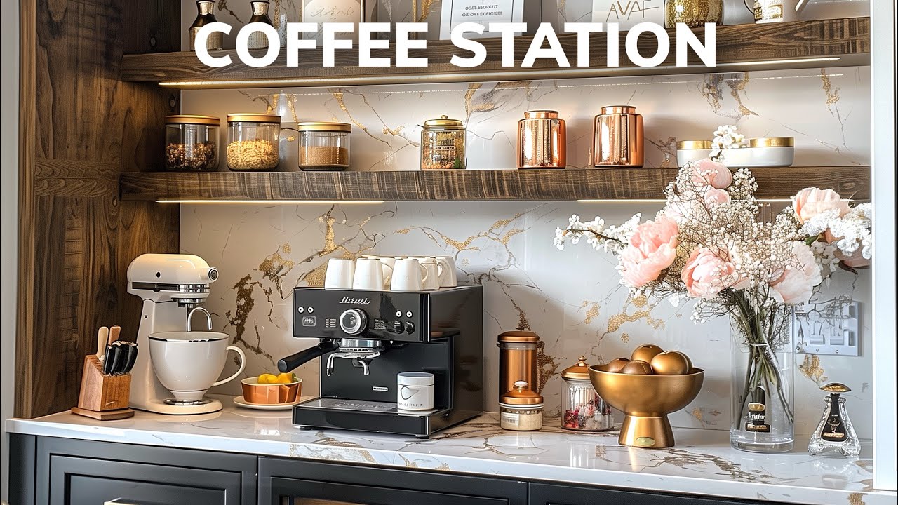 DIY Coffee Station for your home Ideas and Inspiration - YouTube