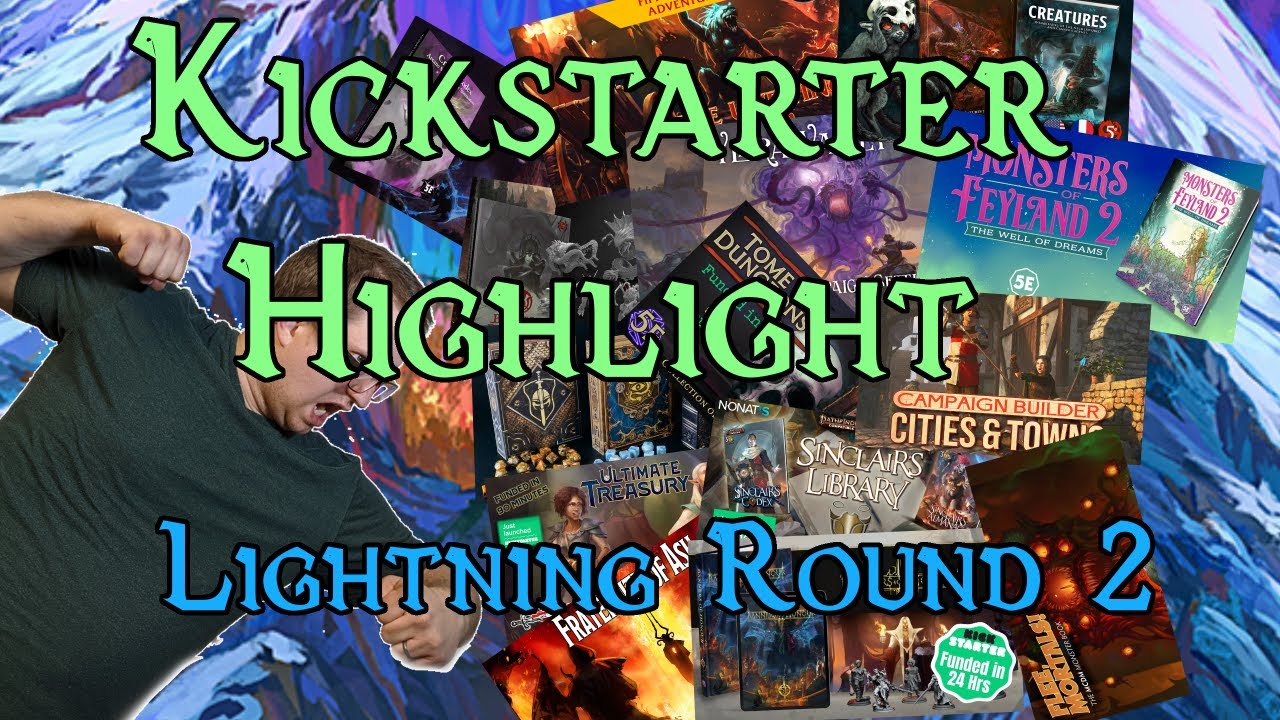 Lightning Round 2 | 14 Campaigns | Kickstarter Highlight - YouTube