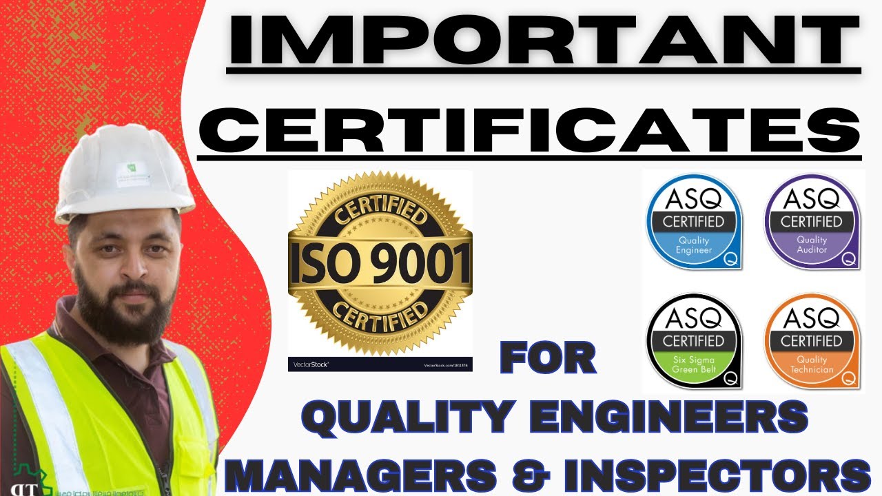 Certifications for Quality Professionals| ISO 9001:2015 QMS | ASQ Certification| CMQ/OE | CQE ...