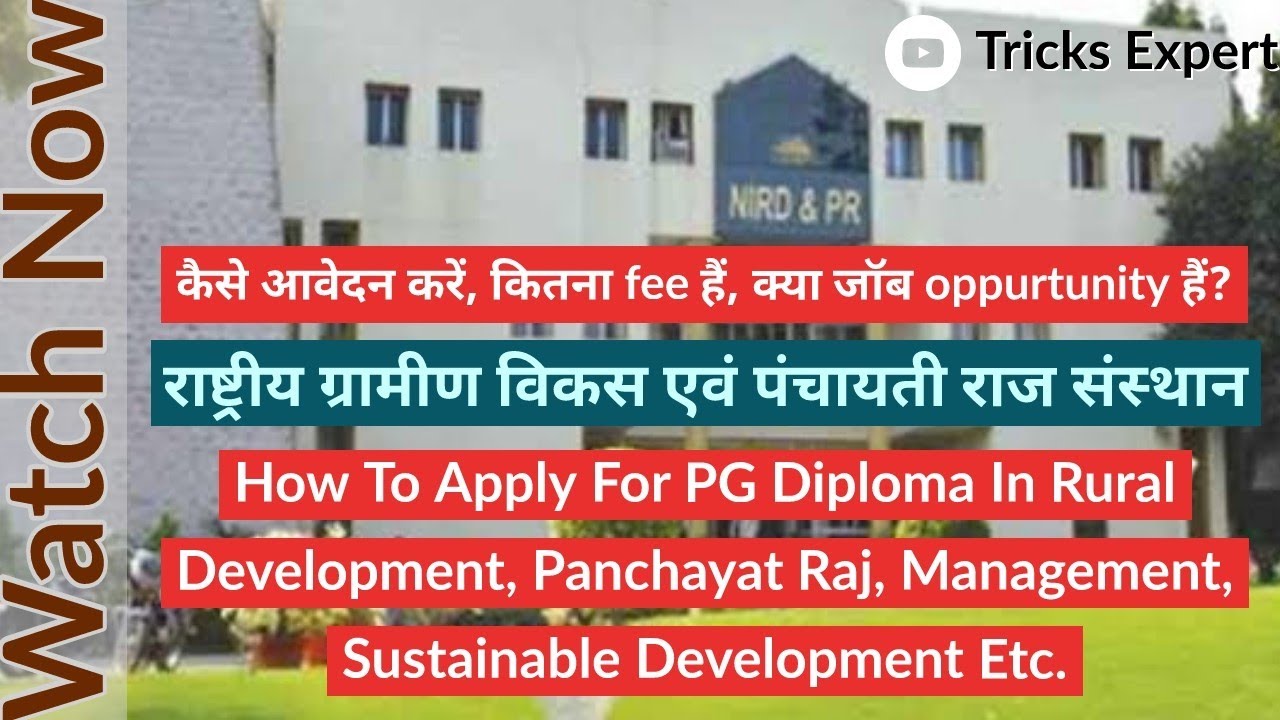 National Institute of Rural Development and Panchayati Raj (NIRD&PR ...