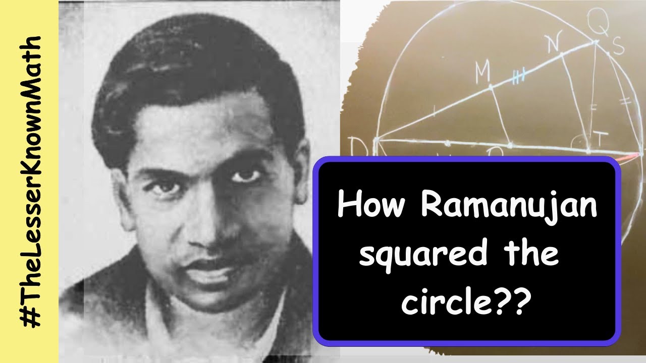 Once Ramanujan tried to SQUARE the CIRCLE ! - YouTube