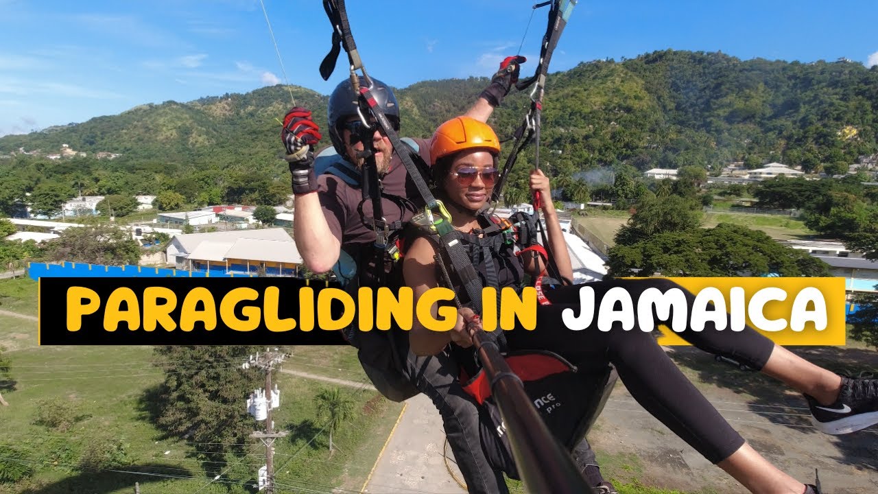 Come with me to try Paragliding in Jamaica - YouTube