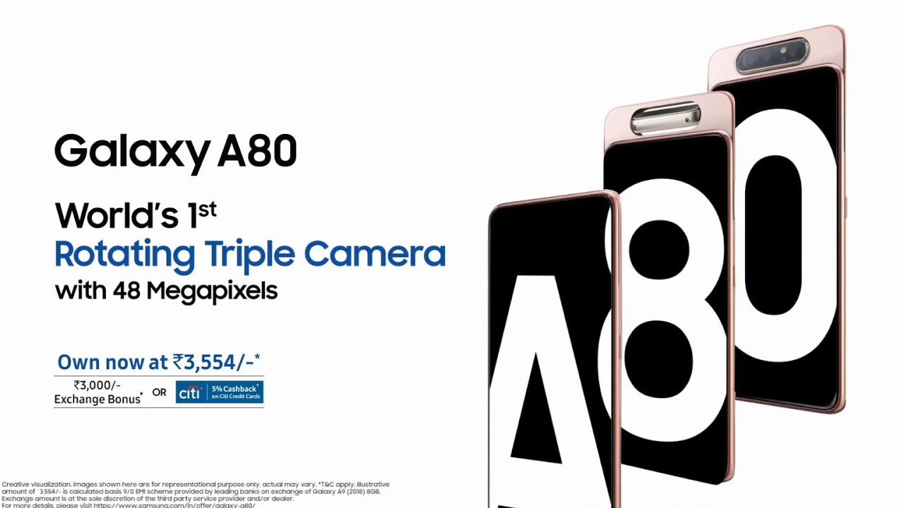 Samsung Galaxy A80_The first Rotating camera in the world. - YouTube