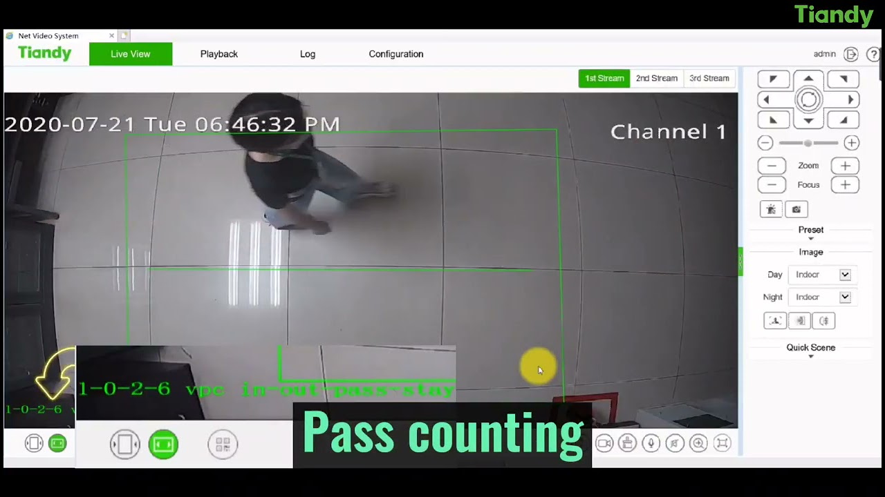 Tiandy People Counting Camera - YouTube
