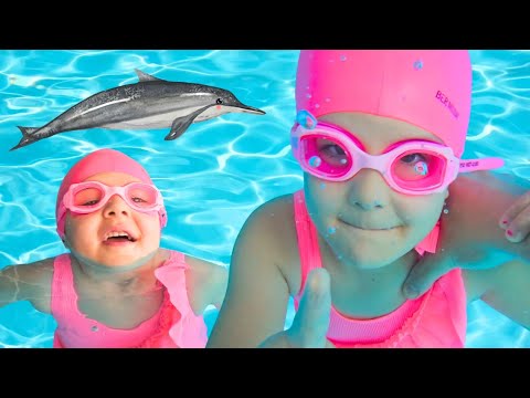JUDY First Time Swimming 🏊 She Sank! 😱💦