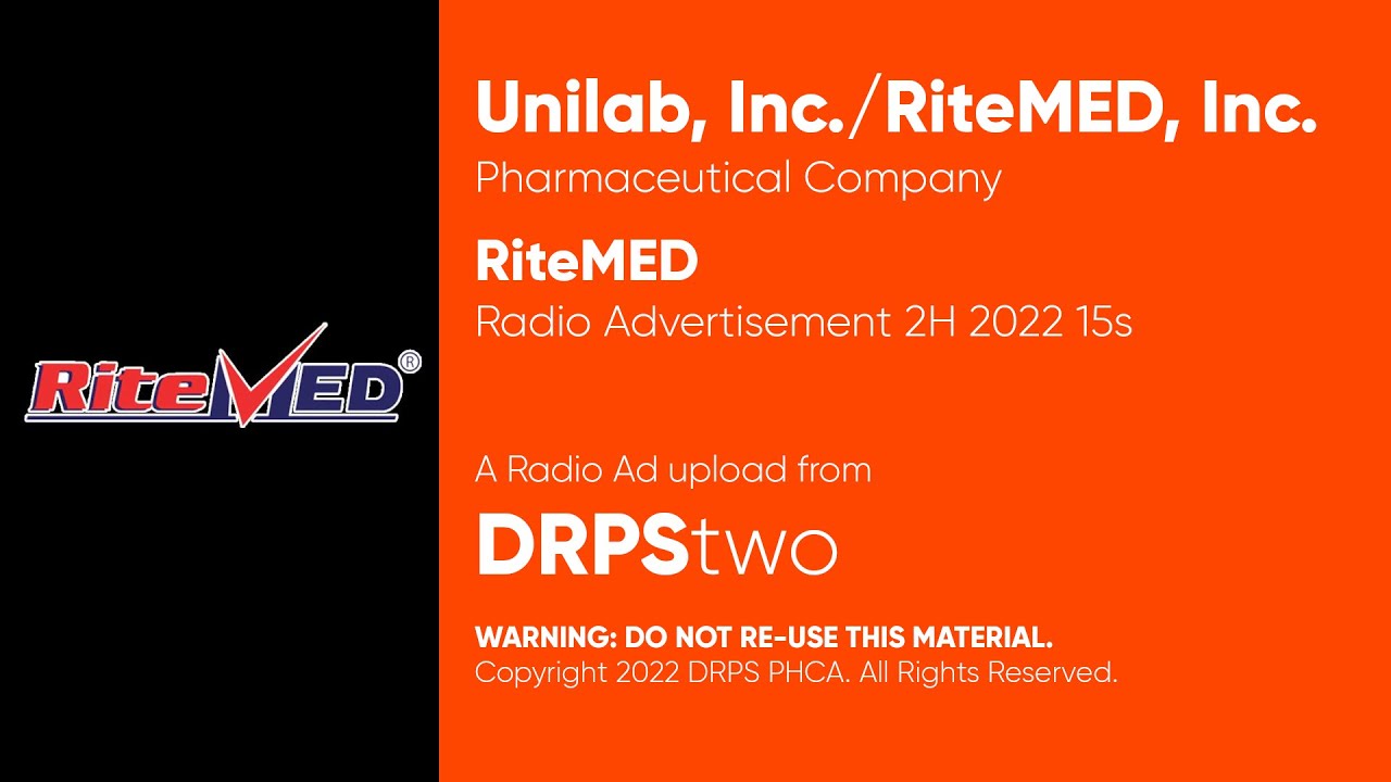 RiteMED Radio Ad 2H 2022 15s - YouTube