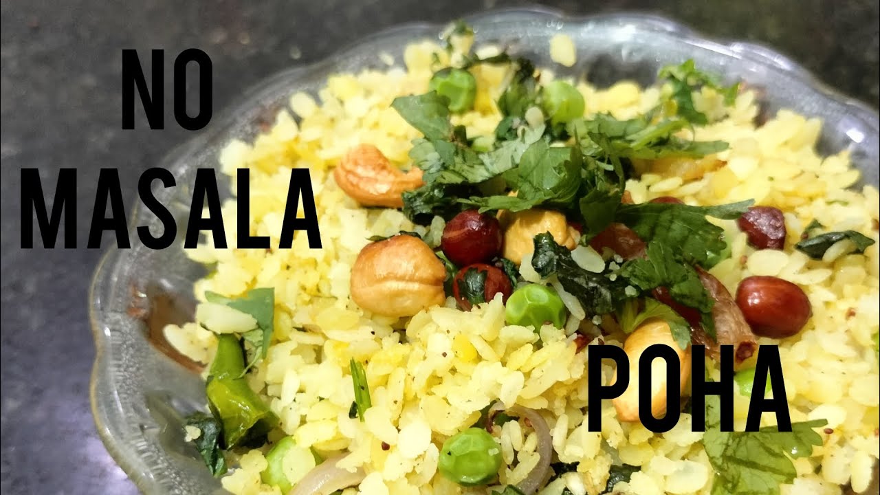 Poha matar (NO MASALA) - YouTube